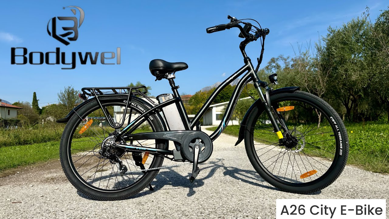 Bodywel A26 - The Best City E-Bike Low Cost 250 watt / 36 km/h - YouTube