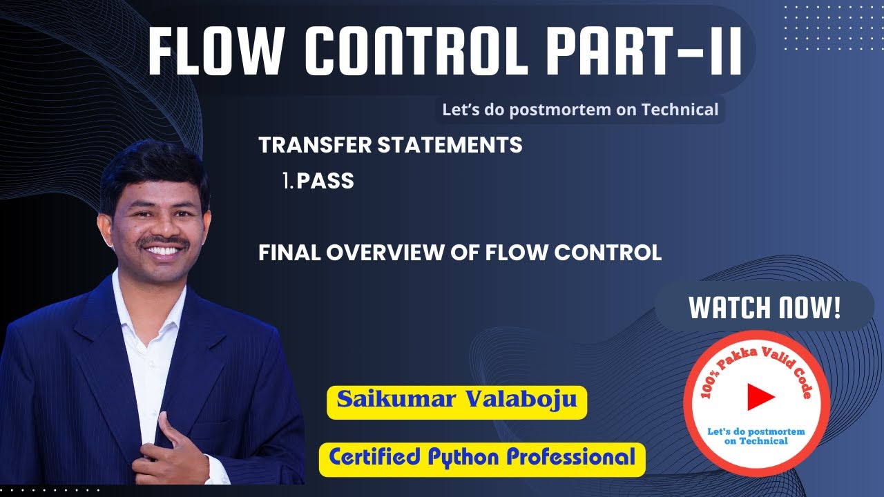 31master Python Flow Control Part 11 Transfer Statements Explained Youtube