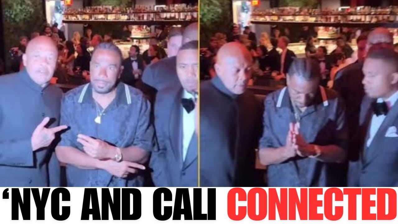 Nas PULL UP On Dr Dre N.O.R.E & Havoc At Exclusive Vegas Steakhouse ...