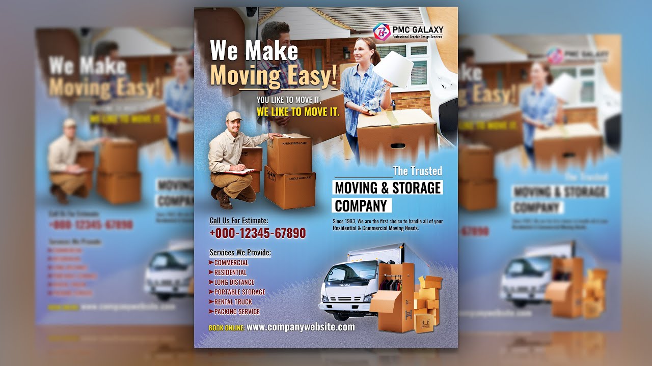 Flyer Design For Moving Company | Moving Service Flyer Design ...