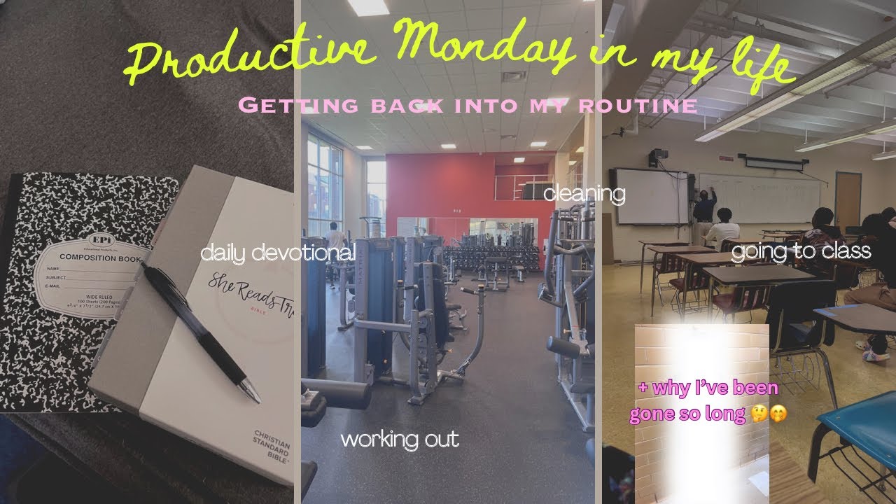 a PRODUCTIVE monday! getting back into my daily routine - YouTube