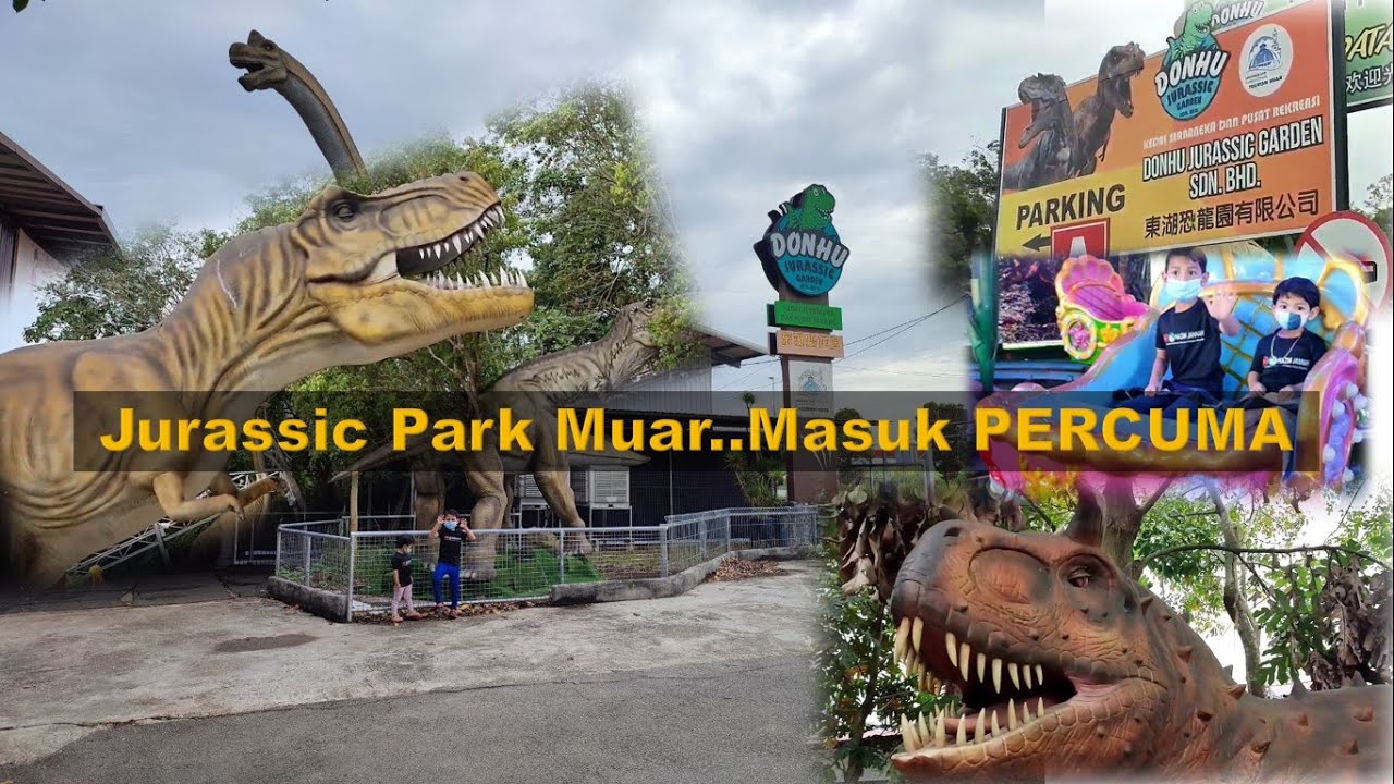 Dinosour Gergasi di Donhu Jurassic Garden Muar.. - YouTube