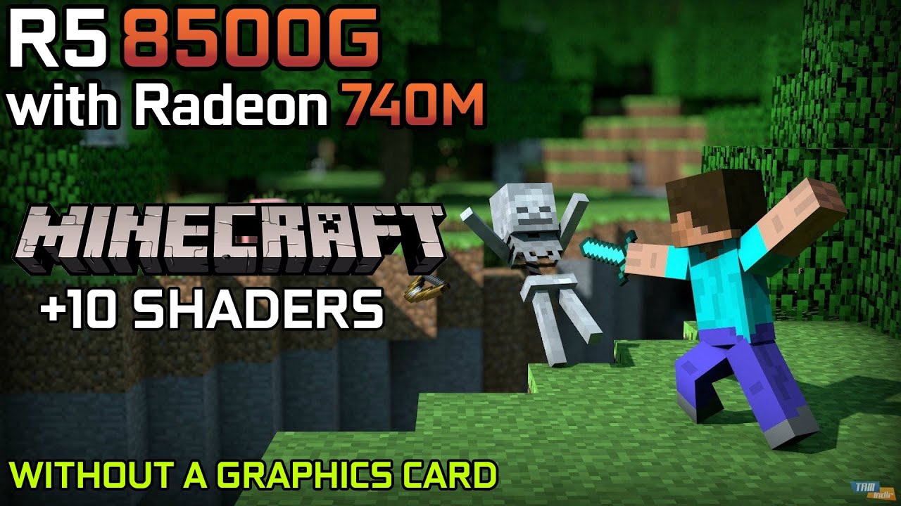 Minecraft - Ryzen 5 8500G with Radeon 740M & 32GB RAM - YouTube