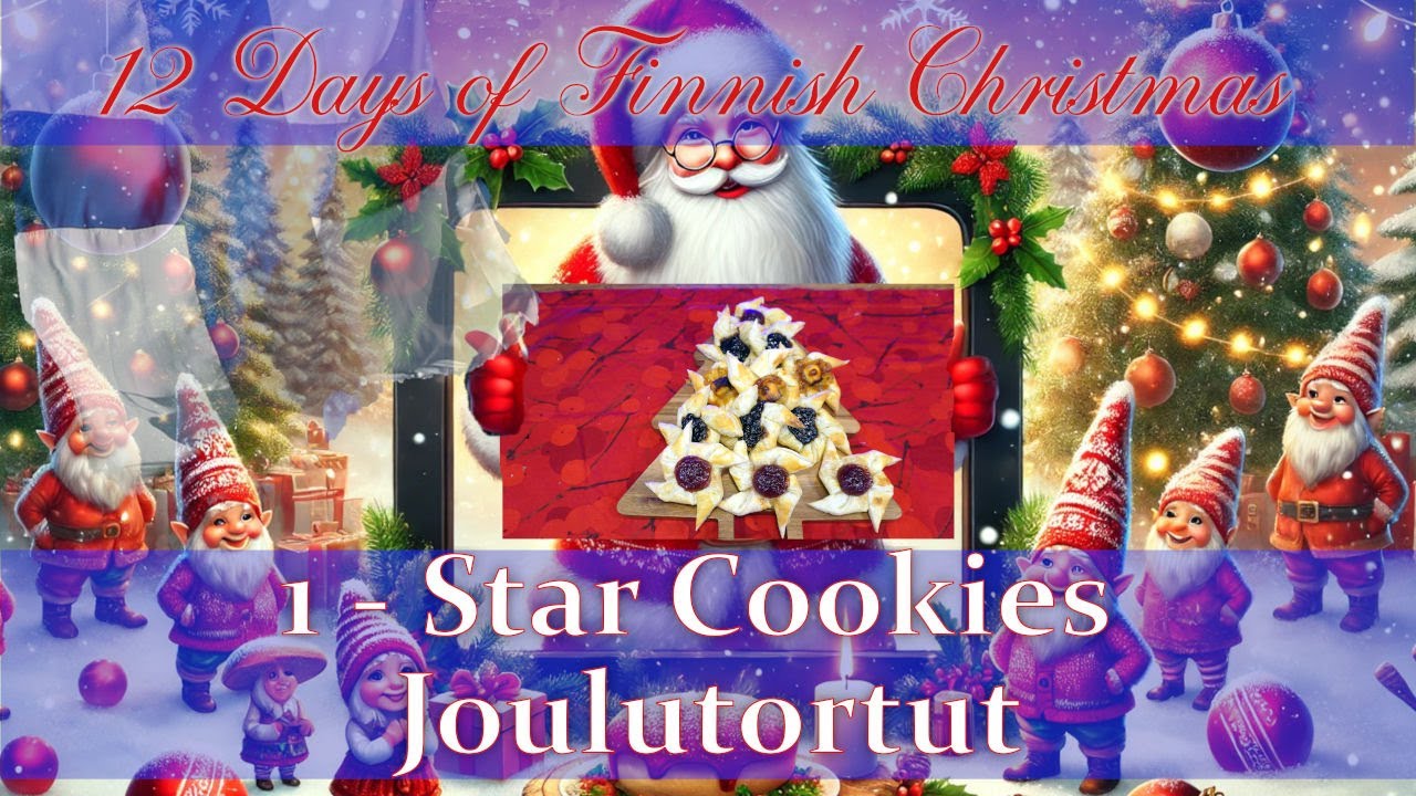 12 Days of Finnish Christmas 1 : Star Cookies | Joulutortut - YouTube