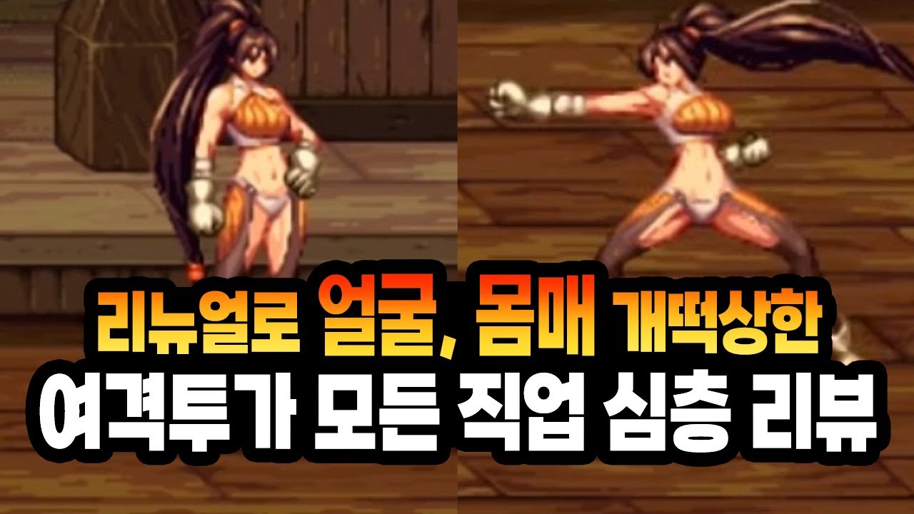 【던파】리뉴얼로 얼굴 몸매 개 떡상해버린 근본 캐릭 여격투가 모든 직업 심층 리뷰 넨마스터 스트라이커 스트리트파이터