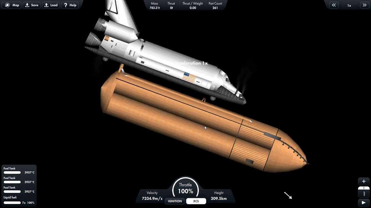 SFS Space Shuttle Flying Steam Version - YouTube