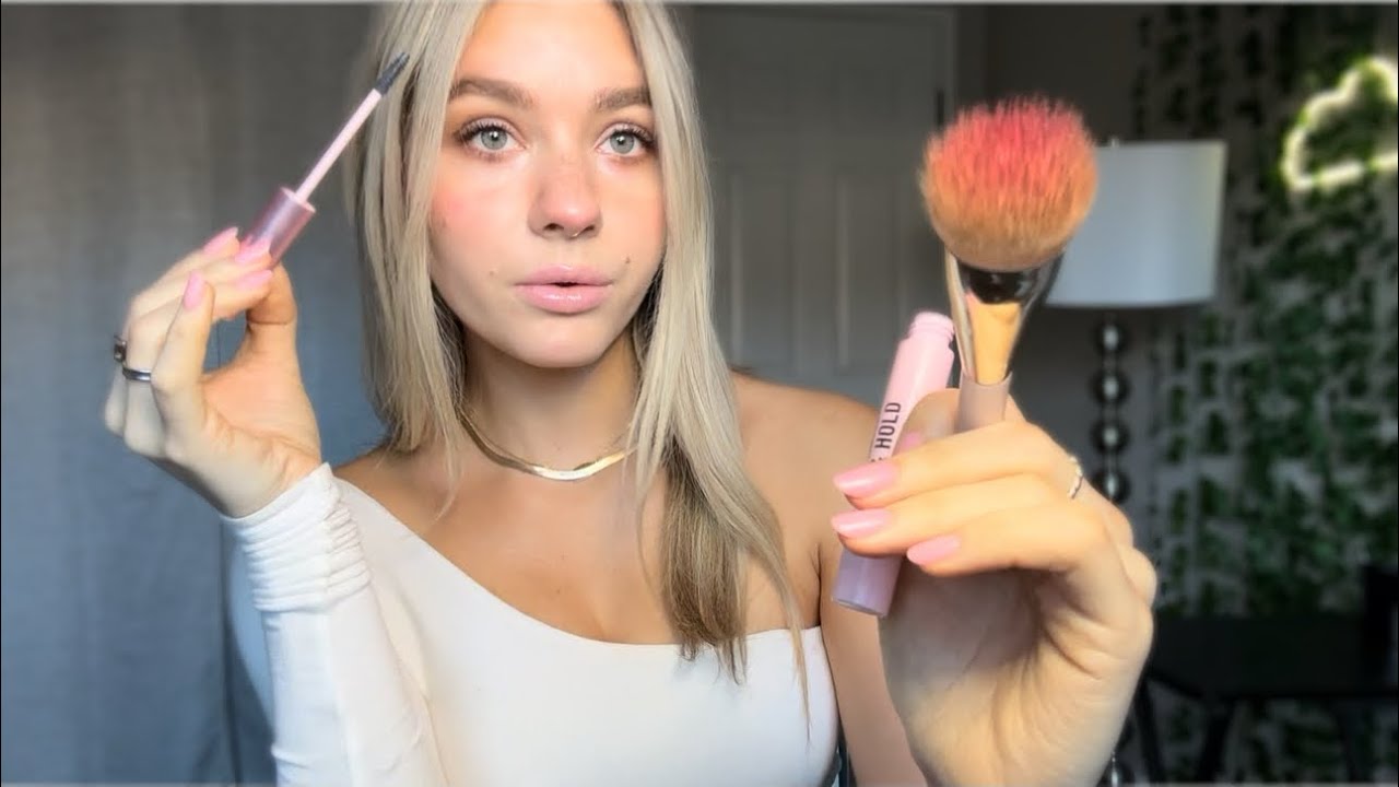 ASMR| Doing My Makeup (Whispering, Tapping, Makeup Sounds) - YouTube