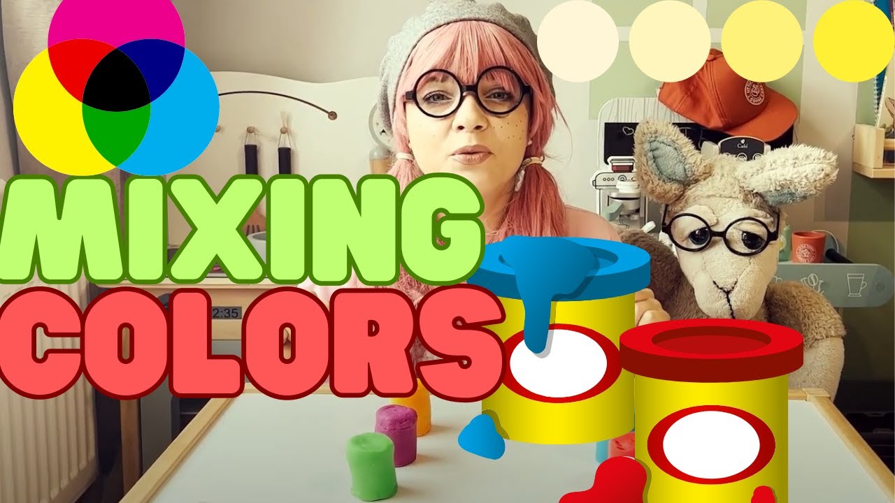 🎨🌈Learn About COLOR MIXING with modelling clay! Create NEW COLOURS! Ayu ...
