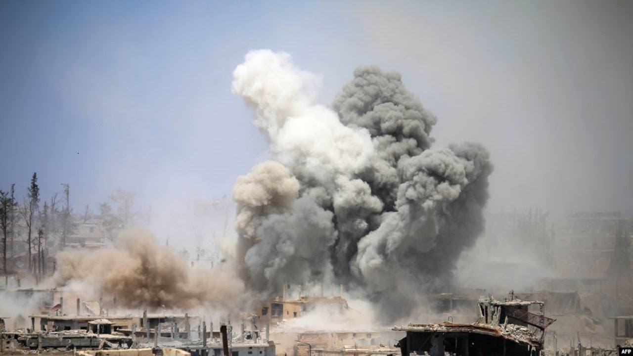 In Syria, used anti tank bombs of Russian production RBC 500 - YouTube