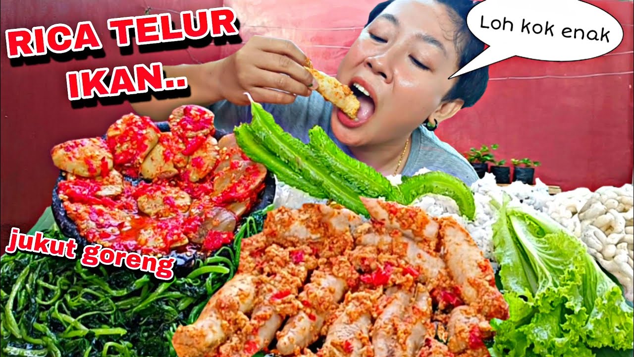 RICA TELUR IKAN JUMBO, JUKUT GORENG,PECAK JENGKOL - YouTube