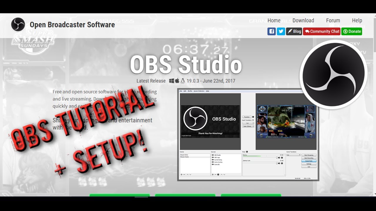 OBS Tutorial and Setup (How to use OBS July 2017) - YouTube