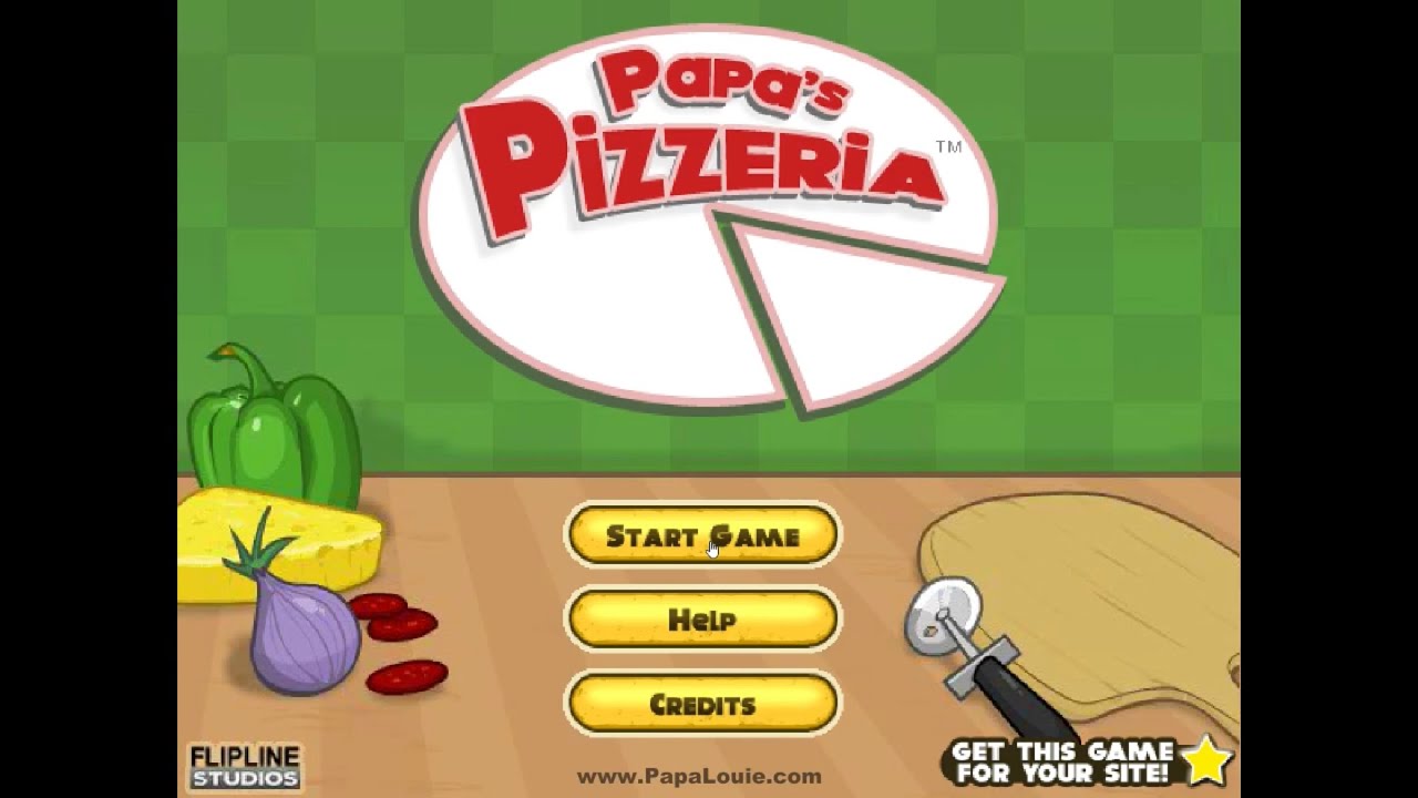 Papa's Pizzeria Gameplay (Flash Game) - YouTube