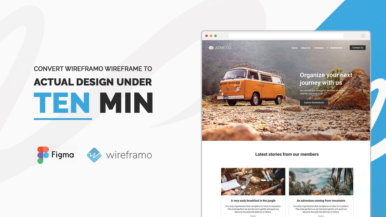 Convert a wireframe to actual design via Wireframo in less than 10 ...