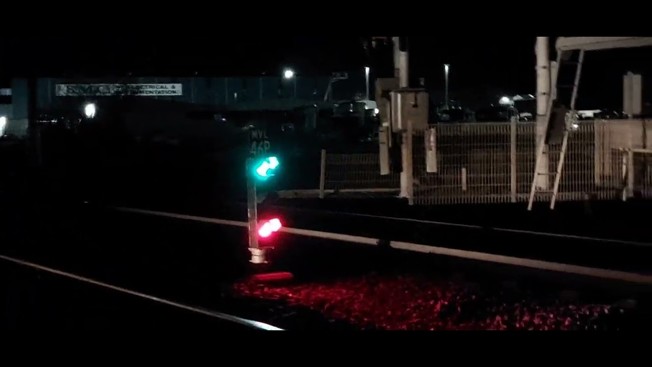 Australian Trains in night mode flash by at 100mph!! Night Trackside ...