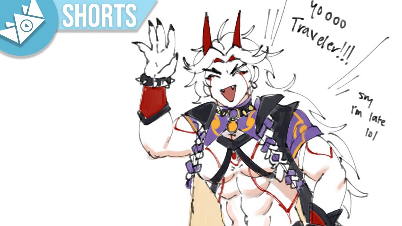 Itto's Jiggling Chest | Genshin Impact Comic Dub | Crownie #Shorts ...