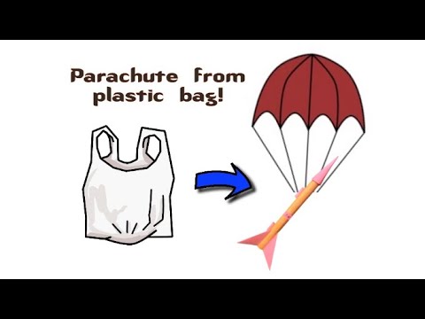 How to make a parachute/streamer for a model rocket - YouTube