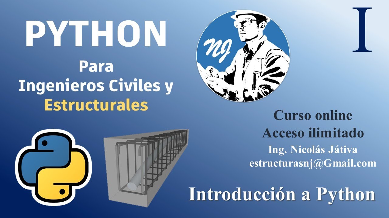 1. PYTHON para ingenieros civiles: Introducción a Python - YouTube