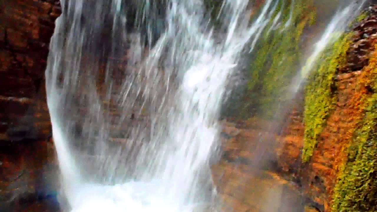 Chilling out Under a Waterfall - YouTube
