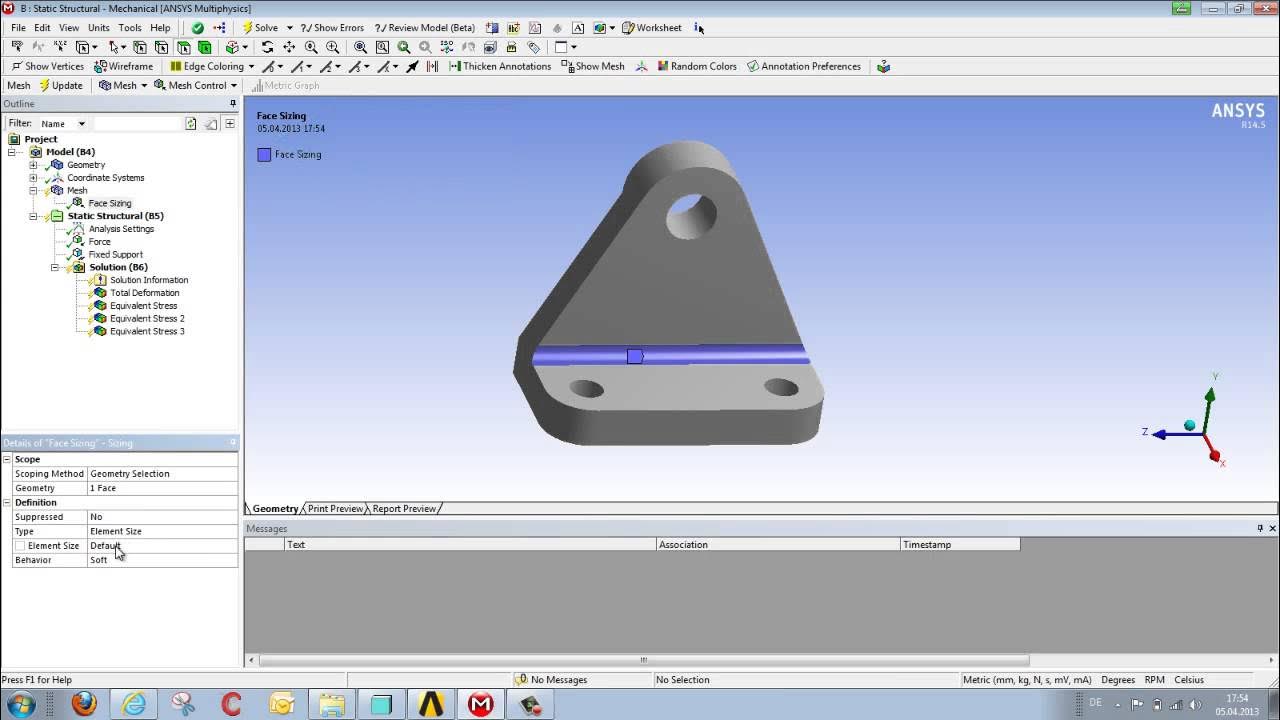CADFEM Tutorial No 2 – Refining a Mesh in ANSYS® Workbench™ - YouTube