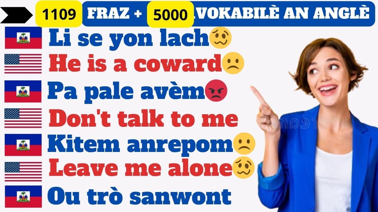 KOU ANGLÈ ONLINE 24/24 GRATIS -APRANN PALE ANGLAIS RAPID -KOU ANGLAIS ...