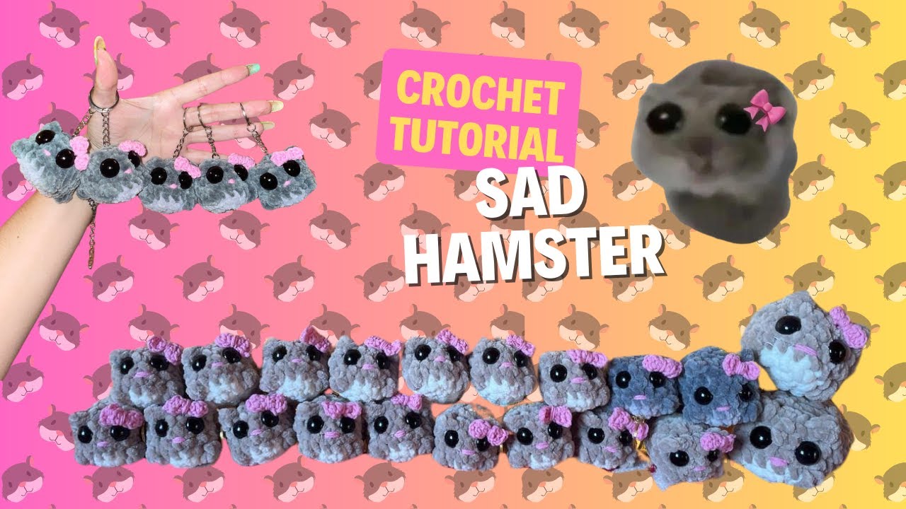 Crochet pattern sad hamster. Witalowy smutny chomiczek na szydełku. Tutorial smutny chomik ...