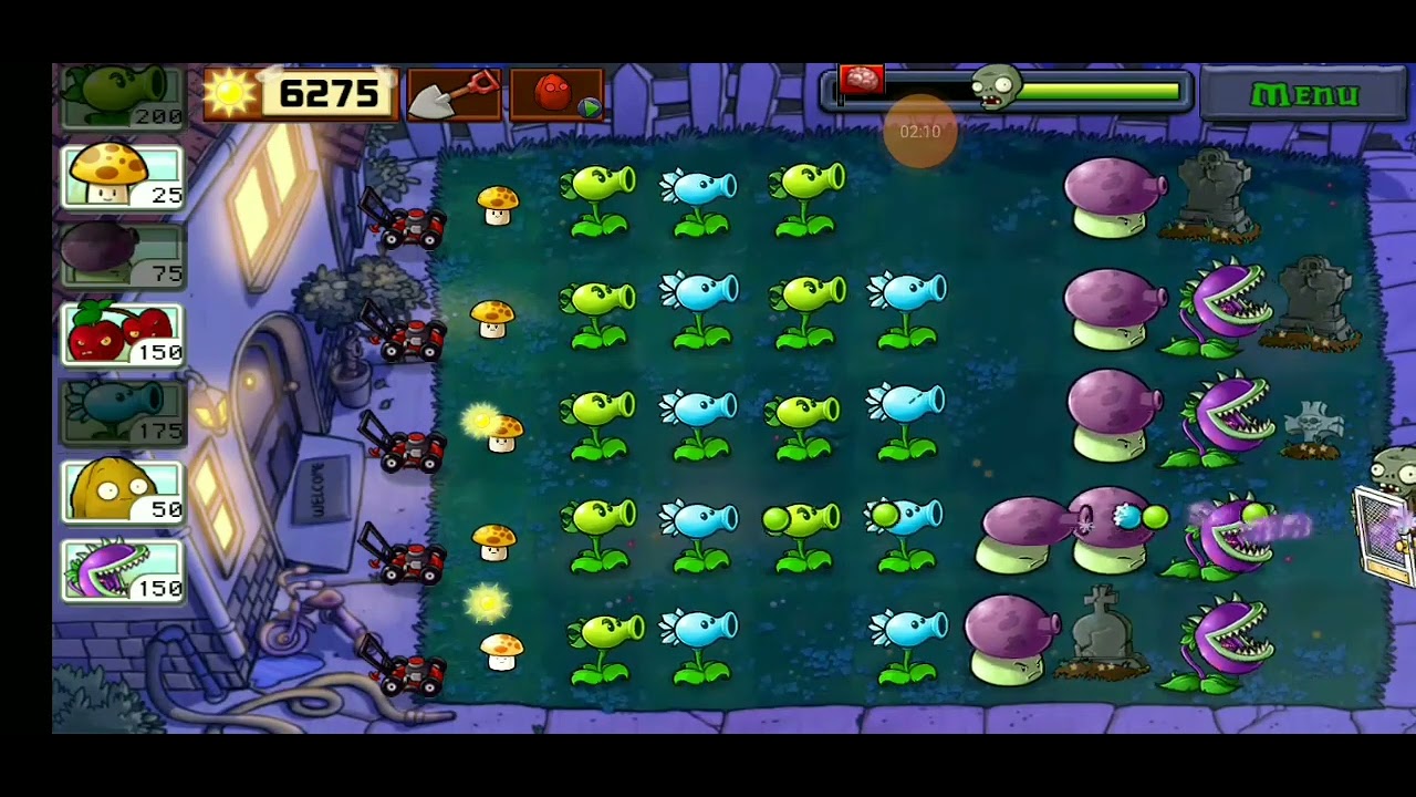 Pvz #6 stage-night level-3 #pvz #DipsanThapaGaming - YouTube