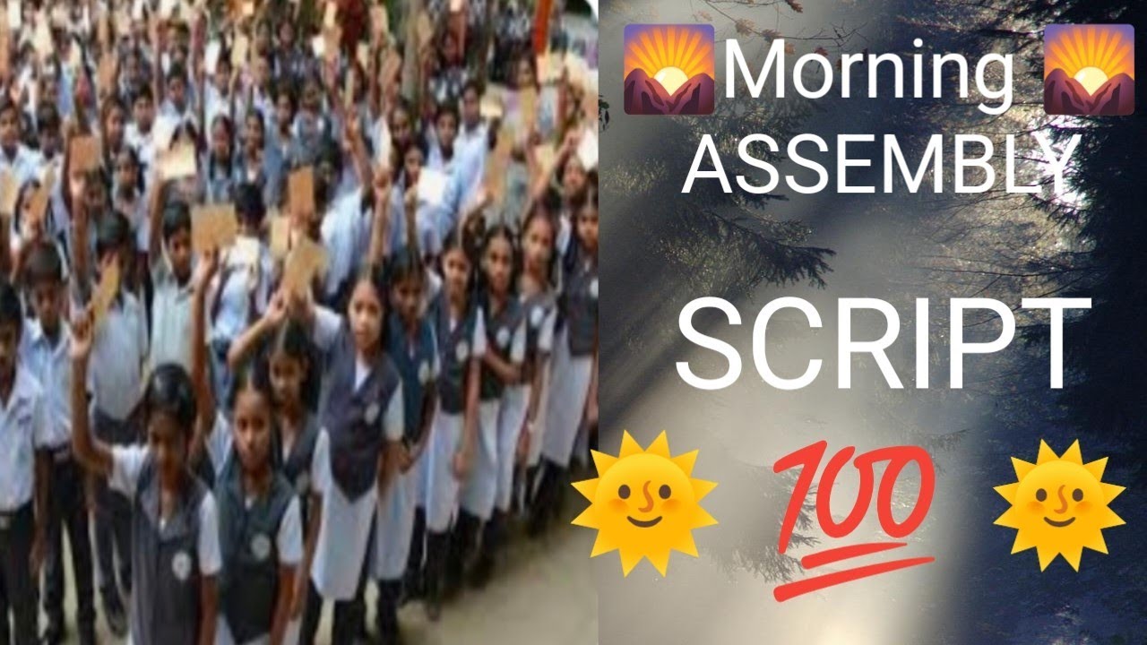 Morning assembly script for teacher - YouTube