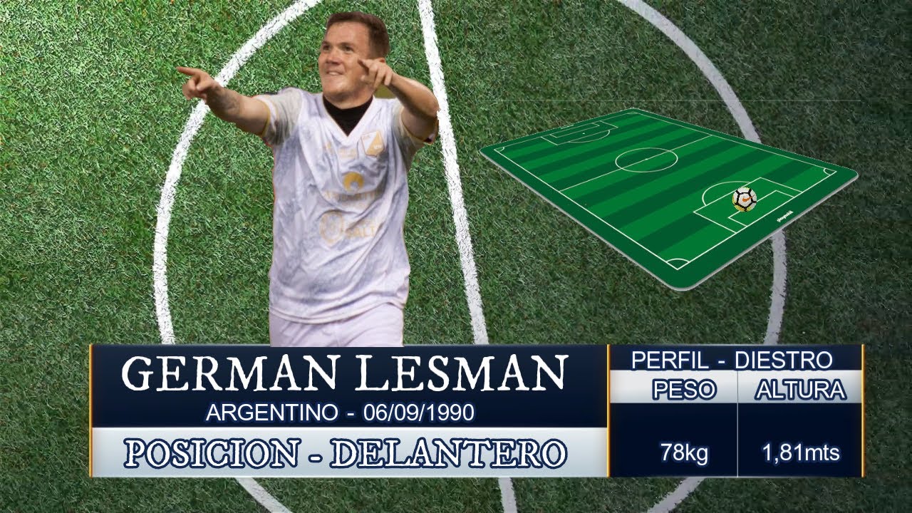 GERMAN LESMAN - FUTBOLISTA PROFESIONAL - YouTube