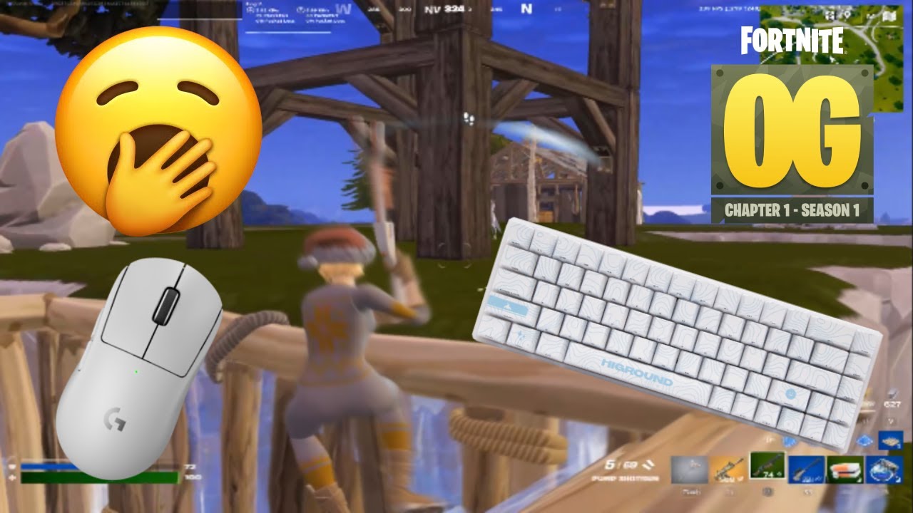 Higround SkyStone Keyboard ASMR 😴 Fortnite OG Solo Gameplay 🏆🏆 ...
