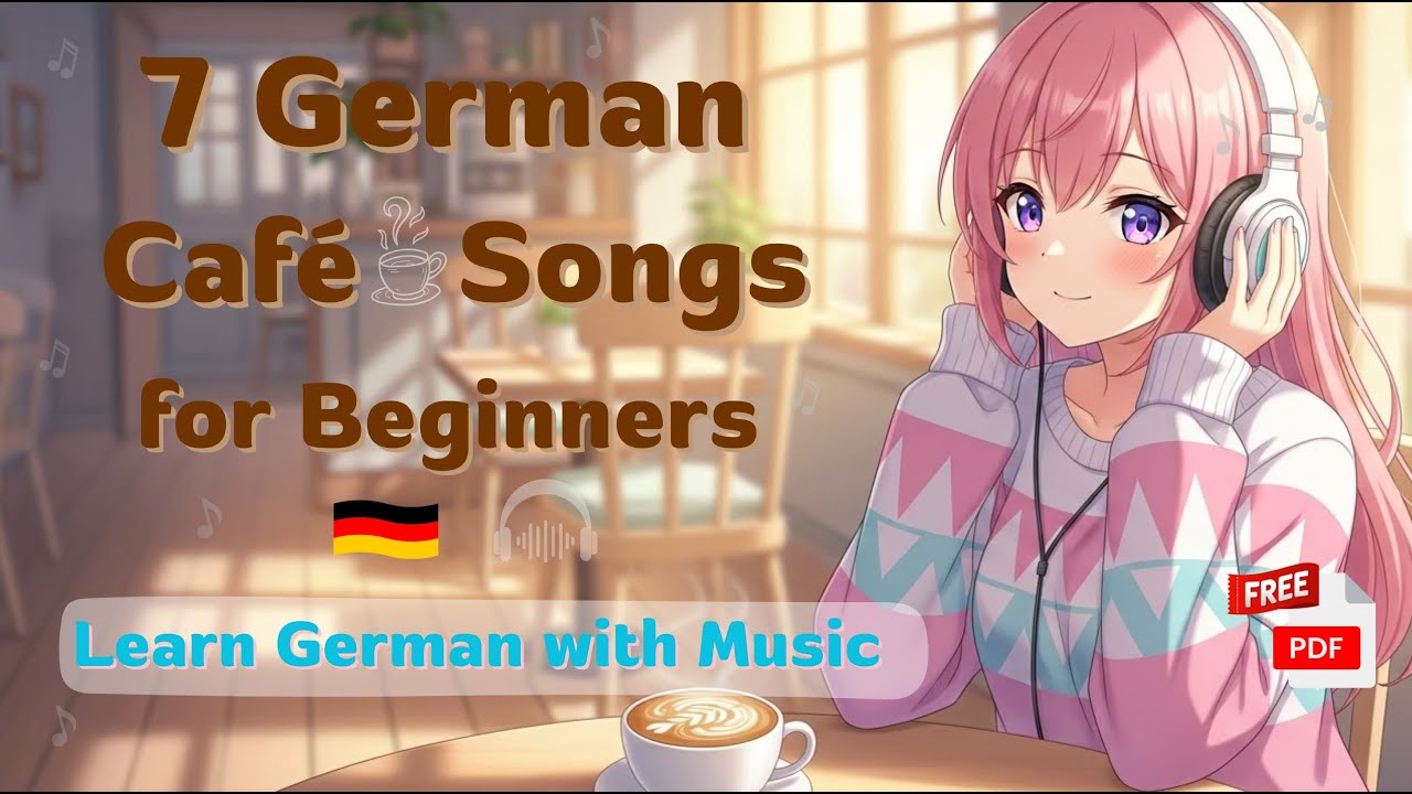 German Café Songs ☕ | Relax & Learn German (A1–B1) | 7 Cozy Songs to ...