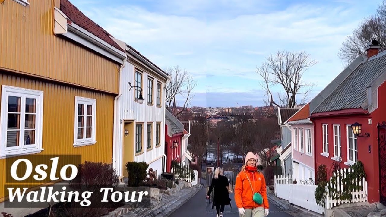 Norway Oslo Walking Tour 🇳🇴 Telthusbakken Winter 2023 #osloelsa67 - YouTube