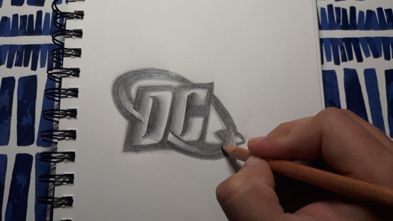 DC Symbol/Logo Speed Drawing - YouTube