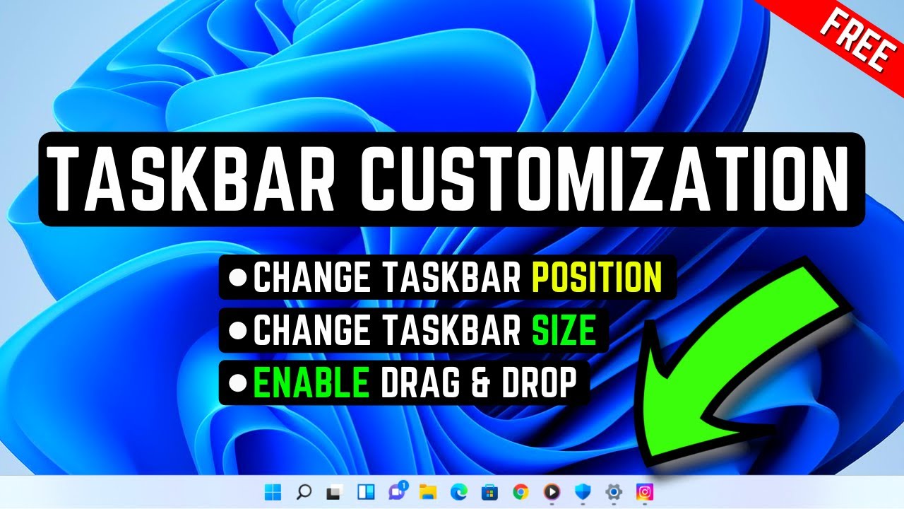 Windows 11: Taskbar Customization Free (Change Position, Size, Enable ...