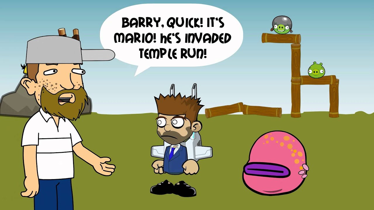 Mario Invades the App Store: Temple Run - YouTube