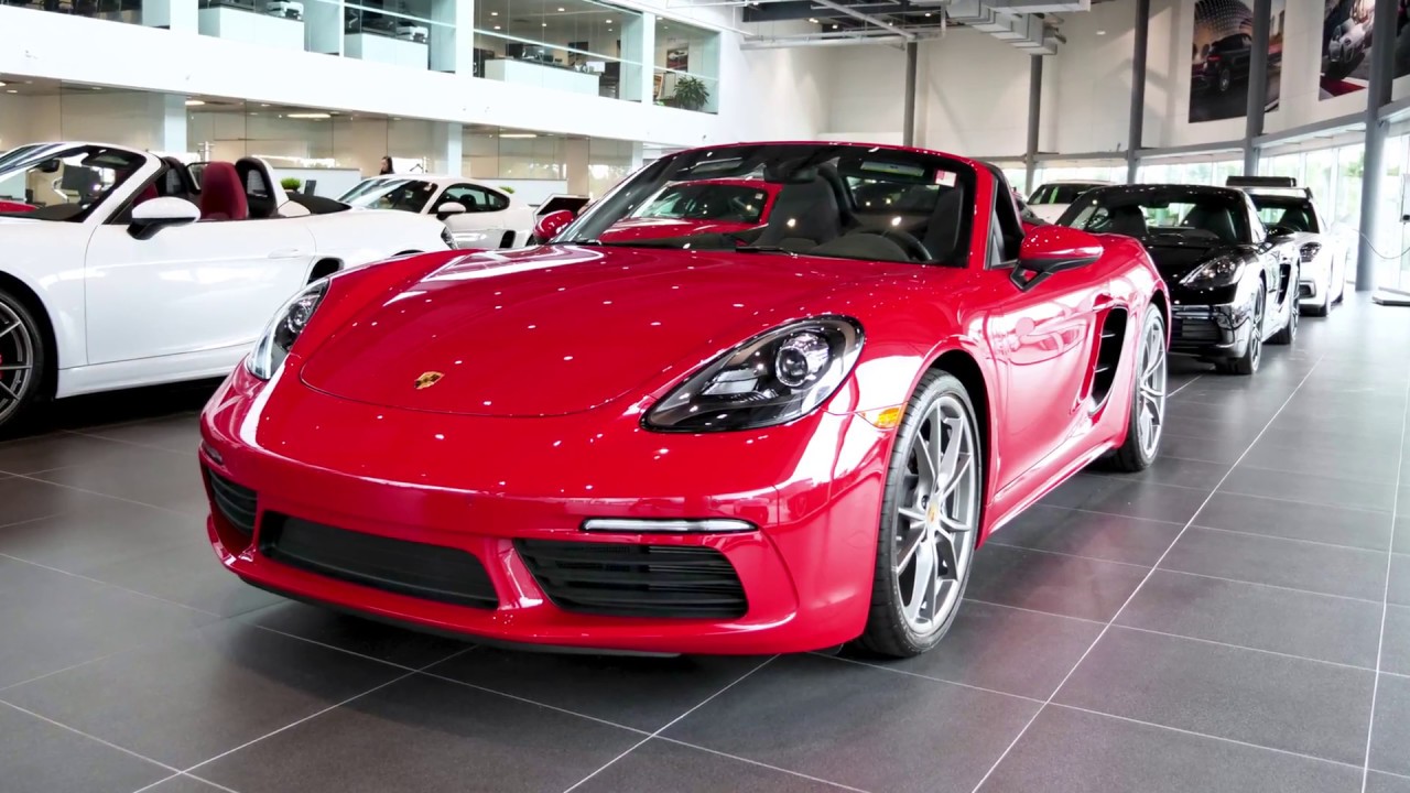 2018 Porsche 718 Boxster in Carmine Red - YouTube