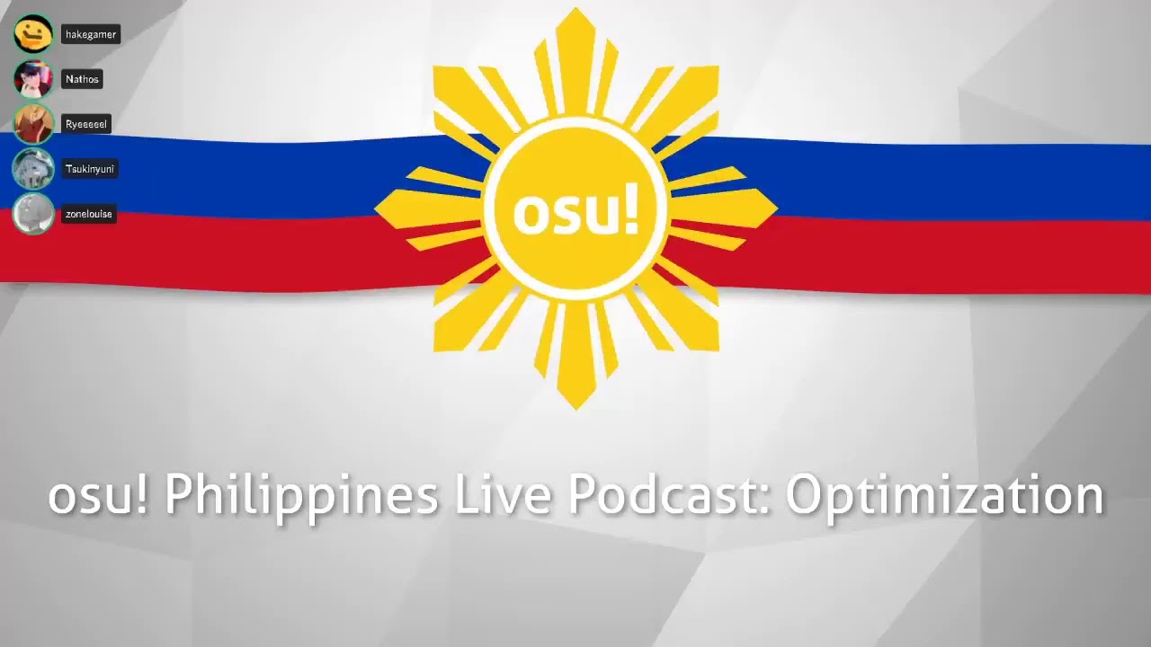 osu! Philippines Podcast Live Series: Optimization - YouTube