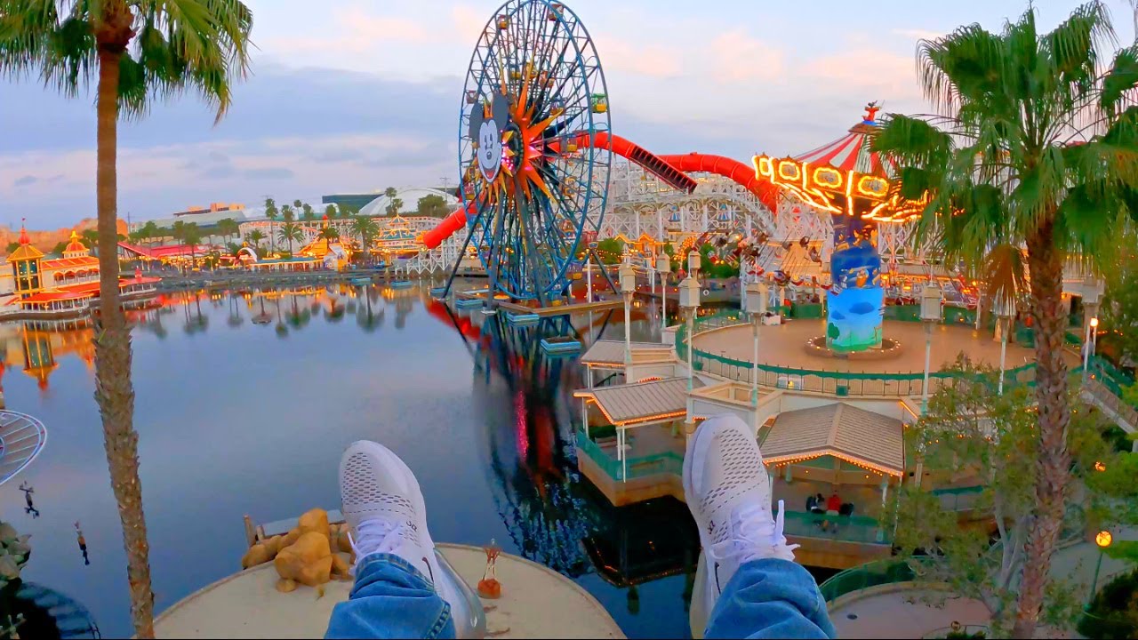 [4K NEW 2021] JUMPIN JELLYFISH FULL RIDE POV! DISNEY CALIFORNIA ...