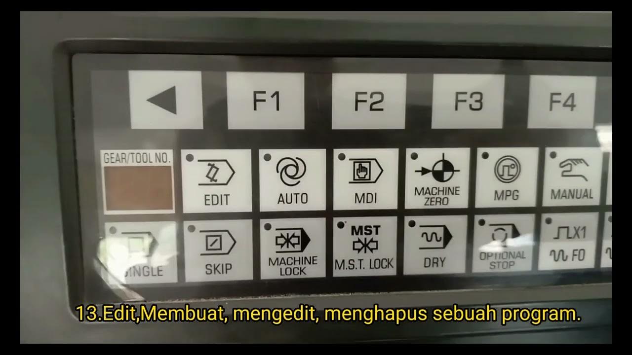 MENJELASKAN TOMBOL PADA MESIN CNC - YouTube