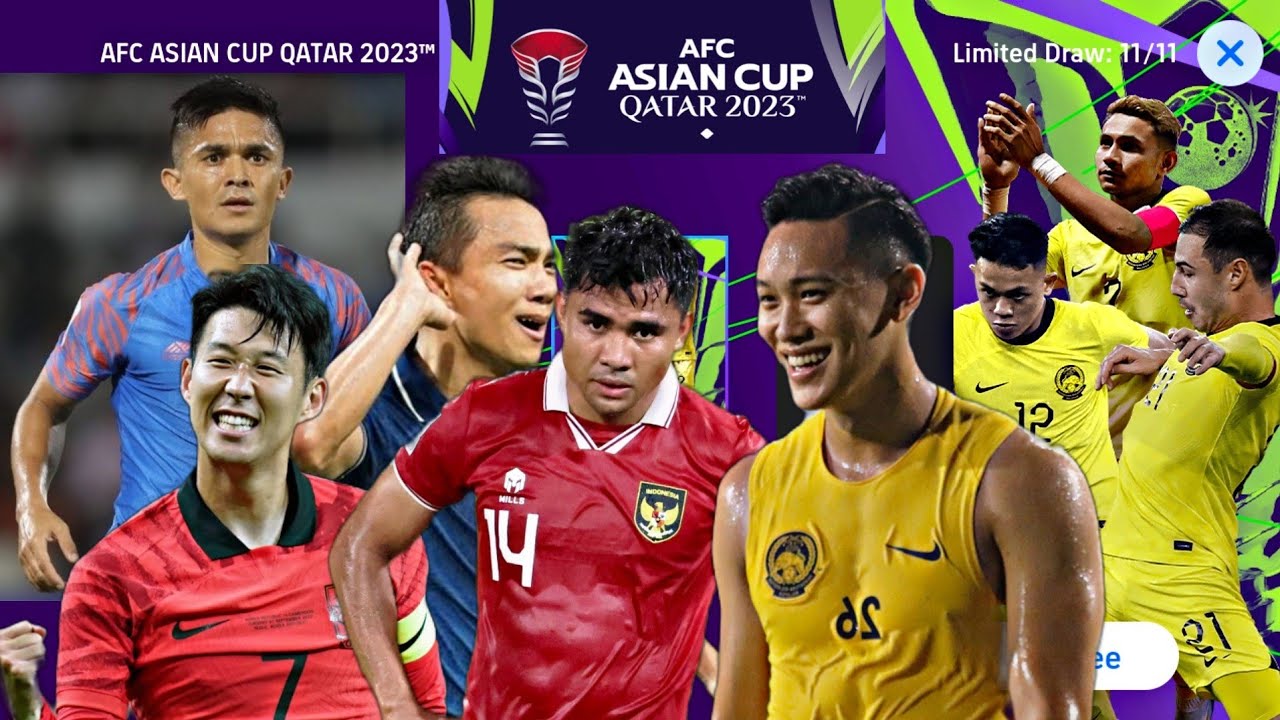 DRAW "AFC ASIAN CUP QATAR" PALING HAPPENING GILERR!!😱🤯😍🥳🎉 ️💥💥💥💯💯💯 DAPAT ...