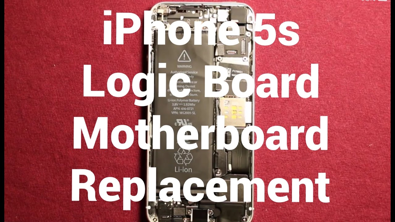 IPhone 5s Logic Board Motherboard Replacement How To Change - YouTube