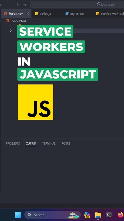 Service Workers in JavaScript 🔥 #javascript #javascriptdev #webdevelopment - YouTube