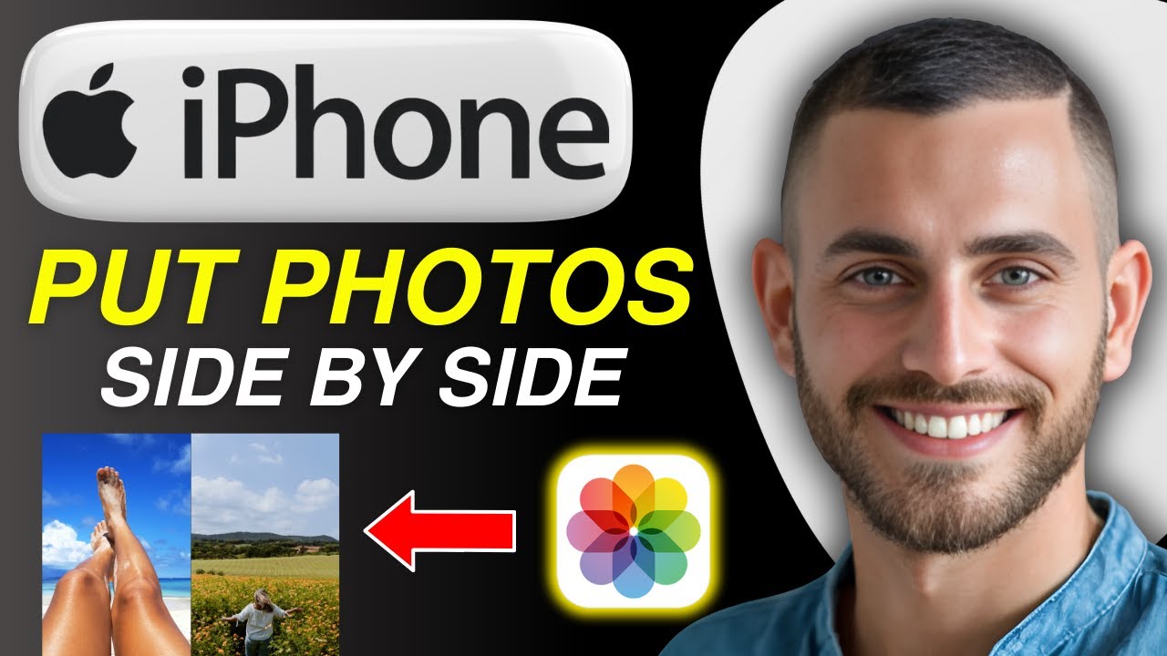 How To Put Two Photos Side By Side On iPhone | Easy Guide - YouTube