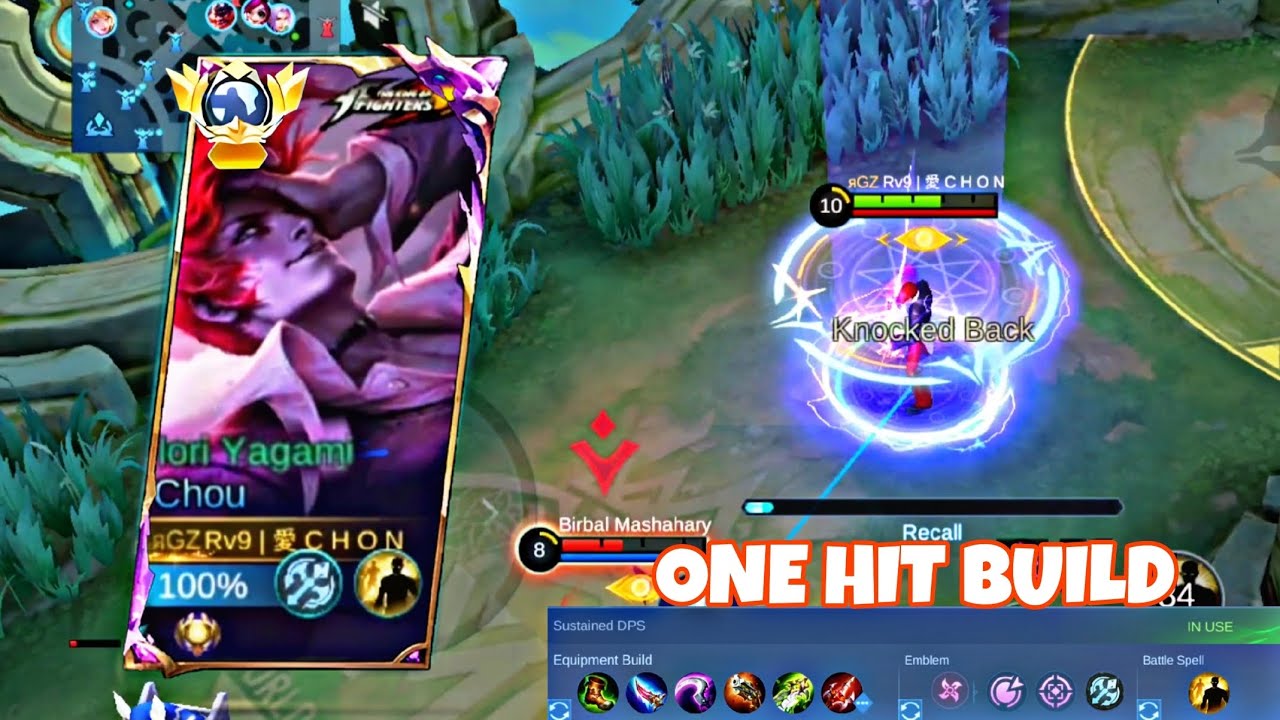 THIS IS WHAT HAPPENS WHEN YOU USE CHOU ONE HIT BUILD ☠️🔥 - MobileLegend ...