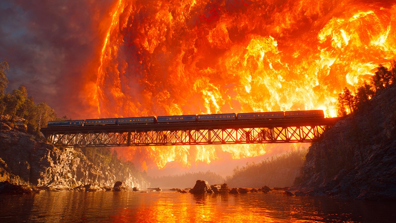 Train vs Lava Tsunami — Melting Steel - YouTube