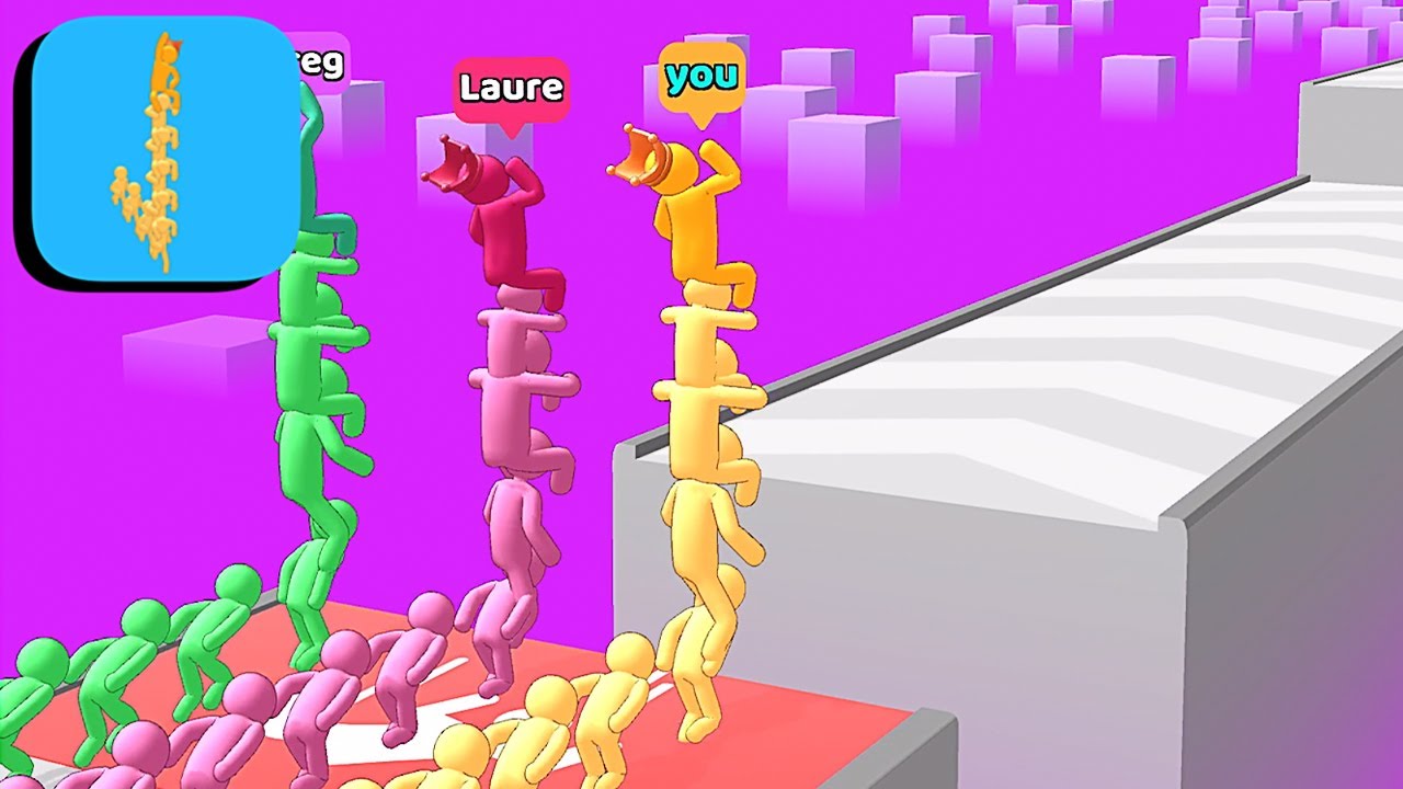 Stickman Stack Run - All Levels Gameplay Android,ios (Part 1) - YouTube