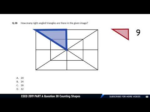 Counting Shapes | IIT CEED 2019 Solution for Question 38 | CEED | NID ...
