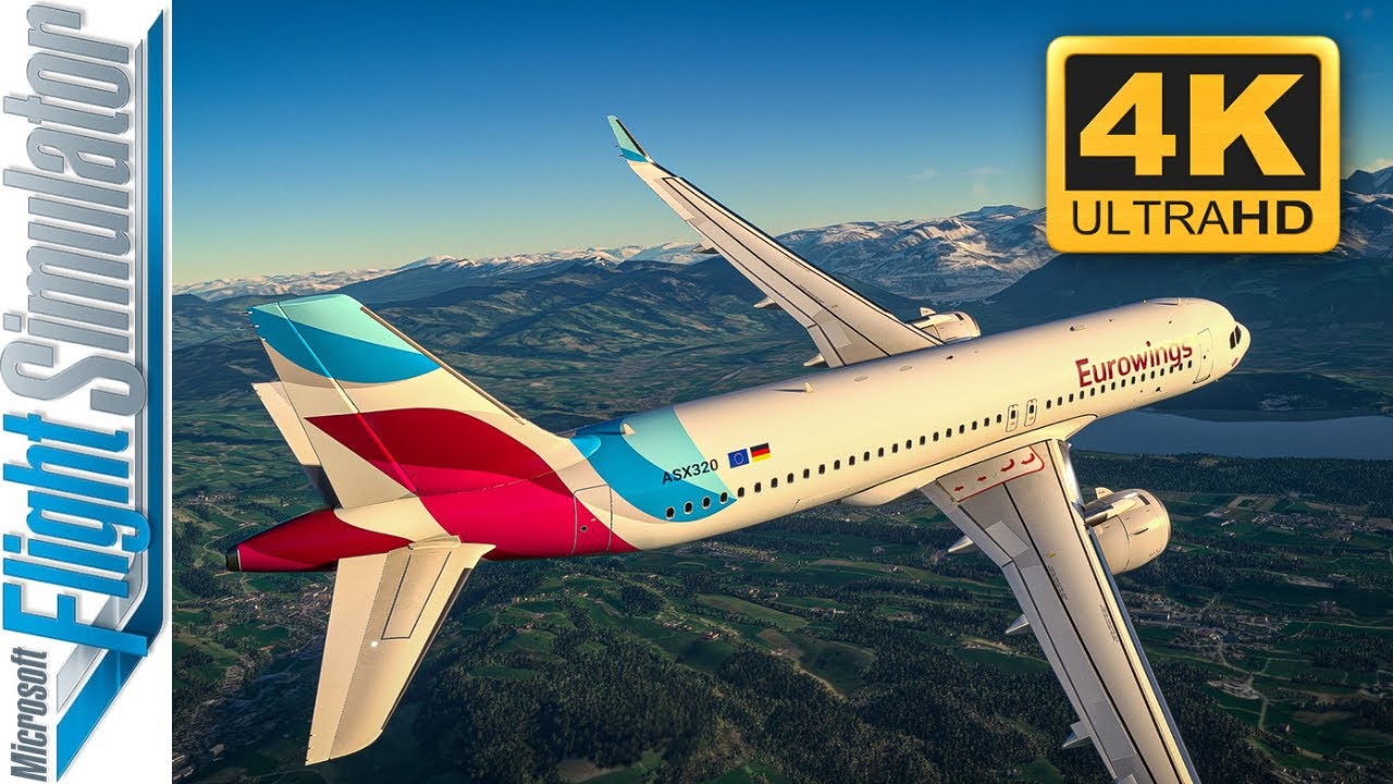 [4K] HIGH GRAPHICS | Landing Zürich Switzerland | Microsoft Flight ...