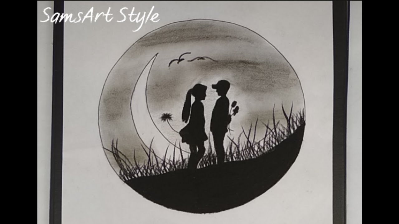 Cara Menggambar Pemandangan|Aesthetic|Mudah Dan Simple - YouTube