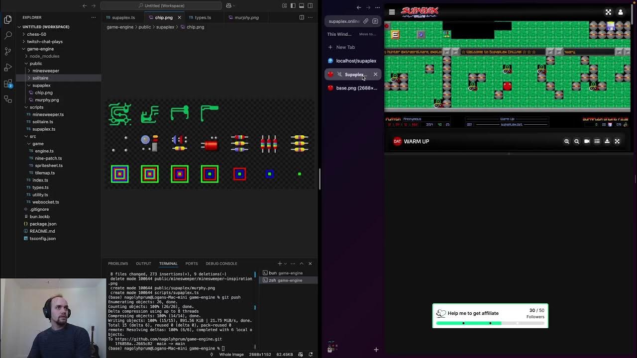 Coding a Game Engine from Scratch (Supaplex) - YouTube
