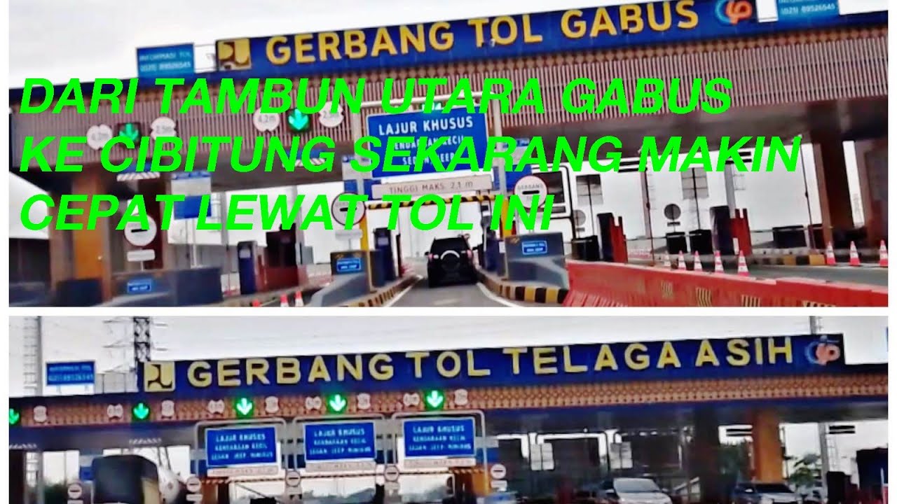 Driving in gerbang tol gabus ke telaga asih cibitung | TOL JORR 2 ...